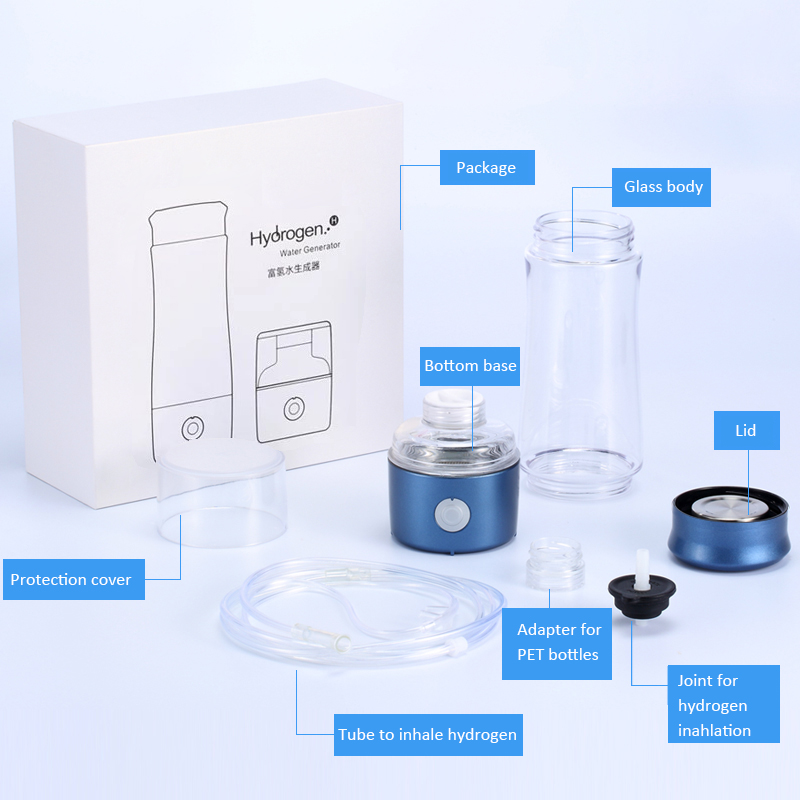 New SPE/PEM Electrolysis Hydrogen Rich Generator Water Ionizer Bottle ...